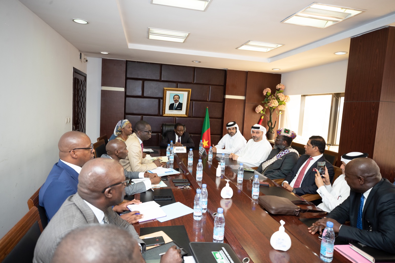 MINEE RECEIVES IN AUDIENCE THE QATARI AND EMIRATI HIGH LEVEL ECONOMIC MISSION – MINEE